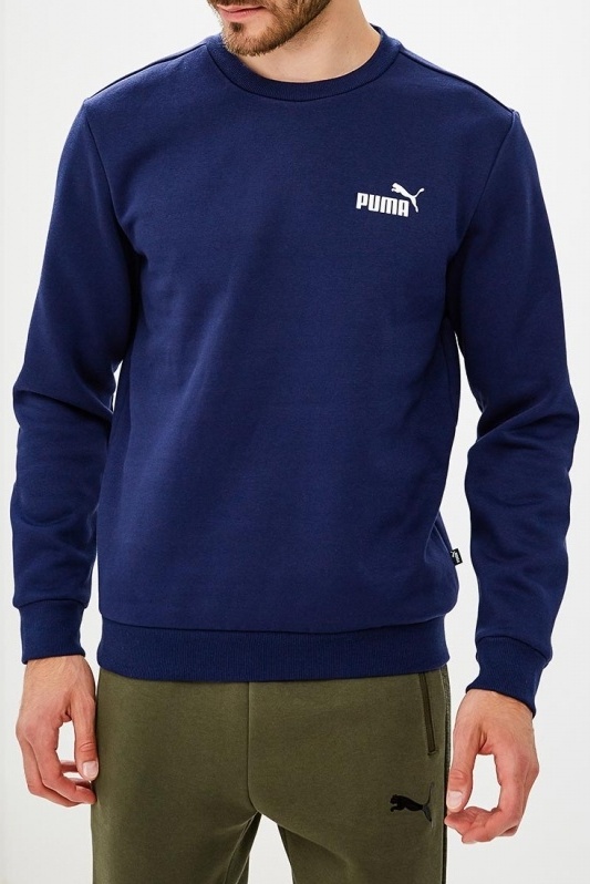 Свитшот PUMA 85174806 ESS Logo Crew Sweat FL мужской, цвет синий ...