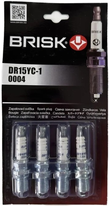 Свеча зажигания BRISK SUPER -R DR15YC-1-J, 4 шт. — купить в интернет ...