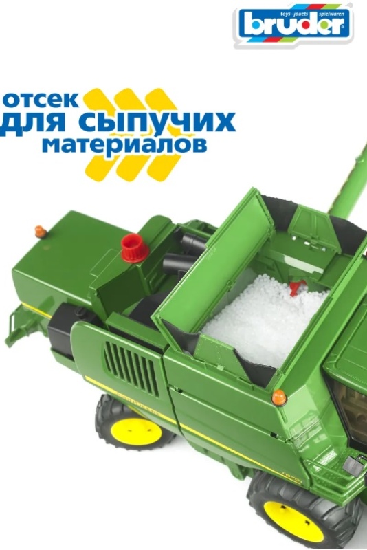Масштабная модель BRUDER 02-132 Комбайн John Deere T670i — купить по низкой цене в интернет ...