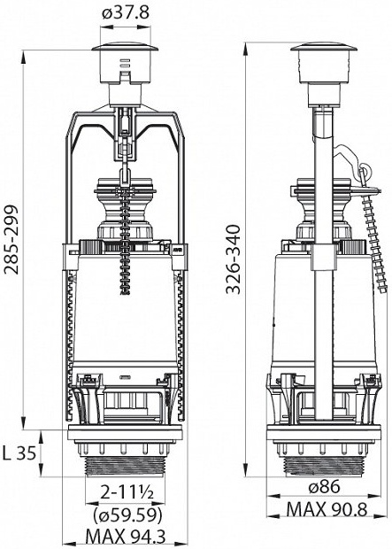 Арматура IDDIS F012400-0004 одноуровневая с нижним подводом воды (тип А ...