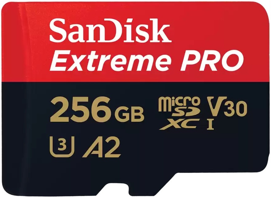 Карта памяти micro SDXC 256Gb Sandisk Extreme Pro UHS-I U3 V30 A2 + ADP ...