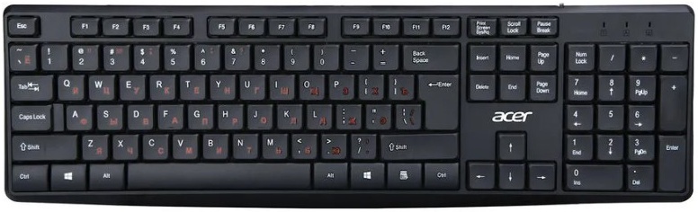 Клавиатура + мышь Acer OMW141 черный (ZL.MCEEE.01M) — купить по низкой ...