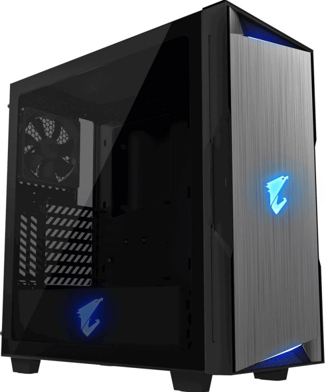 Корпус Gigabyte AORUS C300 GLASS, черный GB-AC300G — купить по низкой ...