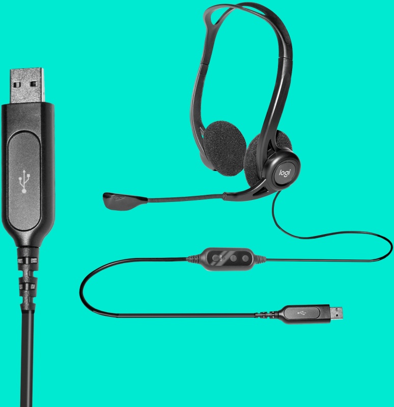 Гарнитура Logitech Stereo Headset 960 USB (981-000100) — купить по ...