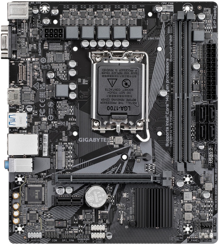 Материнская плата GIGABYTE H610M H V3 DDR4 (LGA1700, mATX) — купить по ...