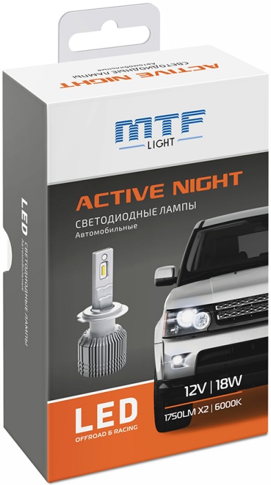 Купить светодиодные лампы MTF Light, серия ACTIVE NIGHT, H11/H8/H9/H16 ...