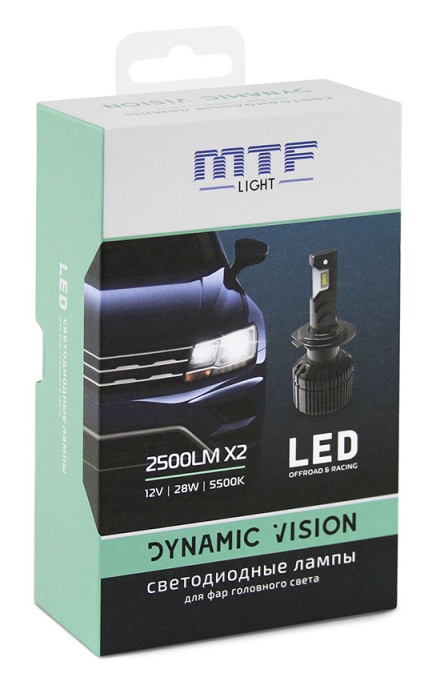 Купить Светодиодные лампы MTF Light, серия DYNAMIC VISION LED, H4, 28W ...