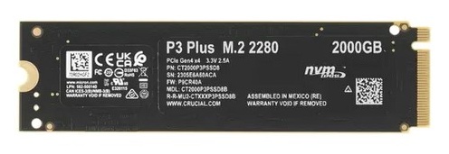 Купить Накопитель SSD M.2 CRUCIAL 2TB P3 Plus PCIe 4.0 x4 ...