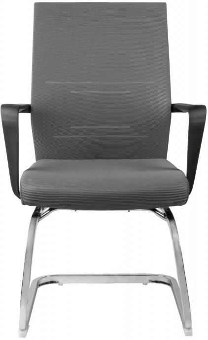 Кресло офисное RIVA CHAIR RCH G818 Серая сетка. на полозьях (крутящееся ...