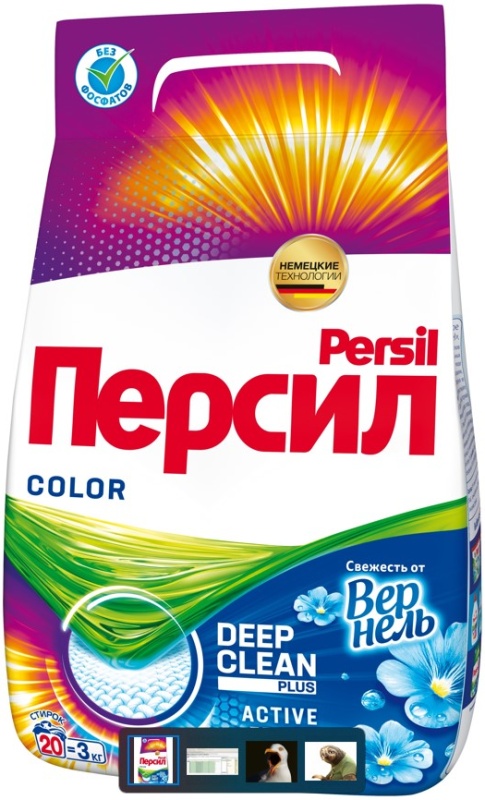 Купить стиральный порошок PERSIL ПЕРСИЛ COLOR Свежесть от Вернель, 3 кг ...