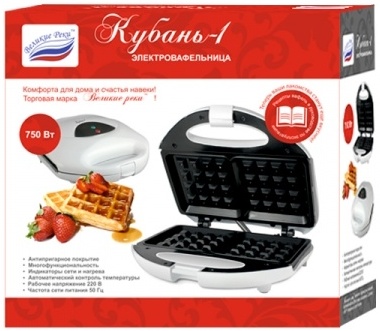 Вафельница Великие Реки Кубань-1 — купить по низкой цене в интернет ...