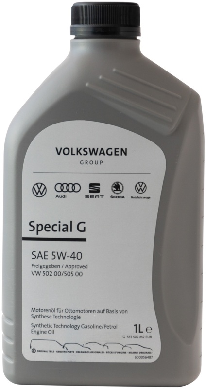 Моторное масло VW GROUP Special G 5W-40 синтетическое 1 л GS55502M2 ...