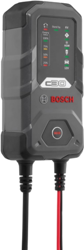 Автомобильное зарядное устройство Bosch C30, 6В/12в / 3,8А, зарядка ...