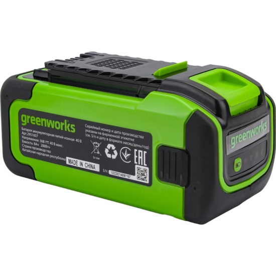 Аккумулятор Greenworks G40B8 40V, 8 А.ч 2951607 — купить по низкой цене в интернет-магазине ...