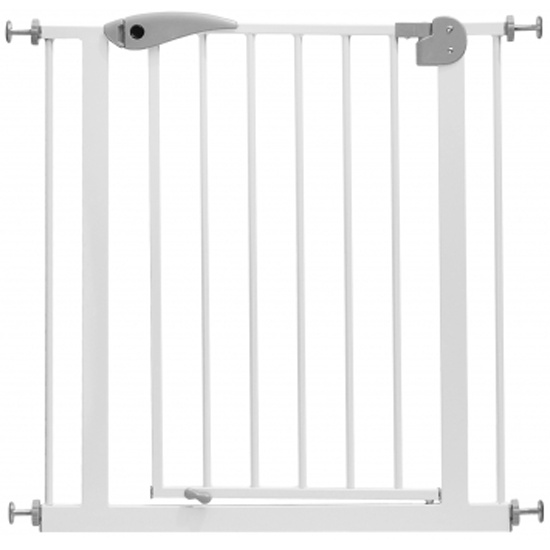 Барьер-калитка BABY SAFE для дверного проема (75-85 cm) бело-серый ...