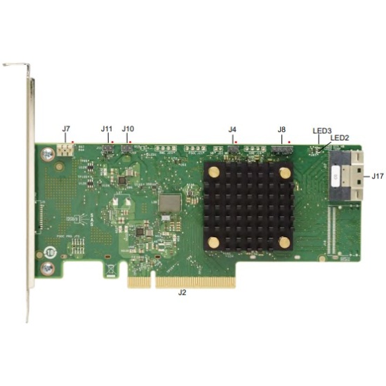 Контроллер дисков Broadcom MegaRaid 9540-8i SGL SAS/SATA/NVMe, x8 PCI ...
