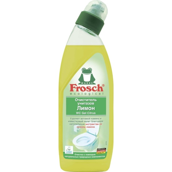 Чистящее средство FROSCH ФРОШ для унитазов Лимон 750 мл — купить в ...
