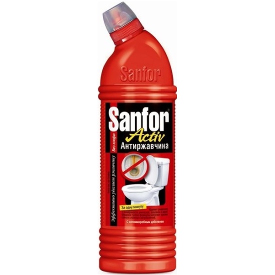 Чистящий гель SANFOR WC Gel Аctive Антиржавчина, 750 мл — купить в интернет-магазине ОНЛАЙН ТРЕЙД.РУ