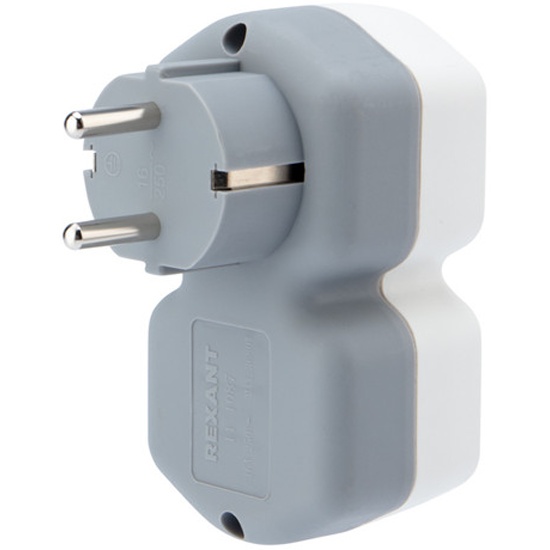 Двойник электрический REXANT 16 А с заземлением и защитными шторками (11-1087) — купить по ...