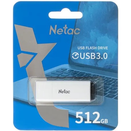Купить Флешка 512Gb Netac U185 white USB 3.0 (NT03U185N-512G-30WH)в ...