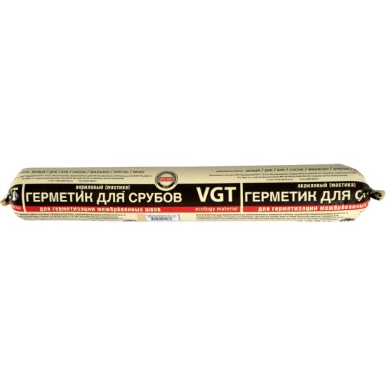 Герметик акриловый VGT (ВГТ) для срубов, 0,9 кг, сосна — купить в ...