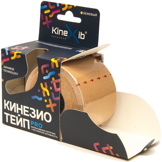 Кинезио-тейп Kinexib Pro (5м*5см) бежевый — купить в интернет-магазине ...