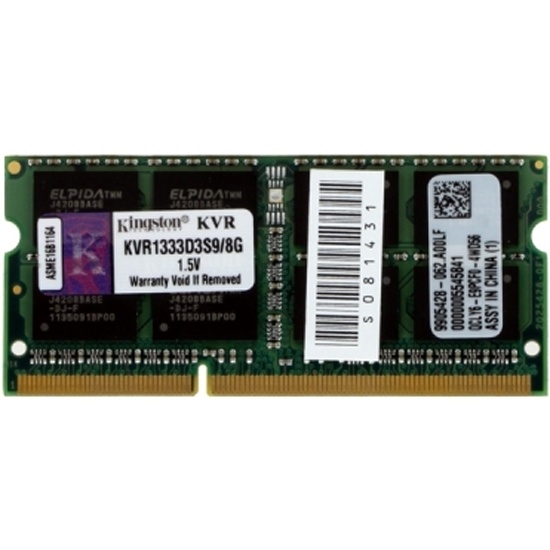 Оперативная память Kingston So Dimm Ddr3 8gb 1333mhz Pc 10600