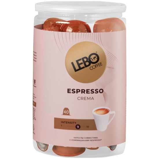 Купить кофе в капсулах LEBO ESPRESSO CREMA 40 шт (для кофемашин ...