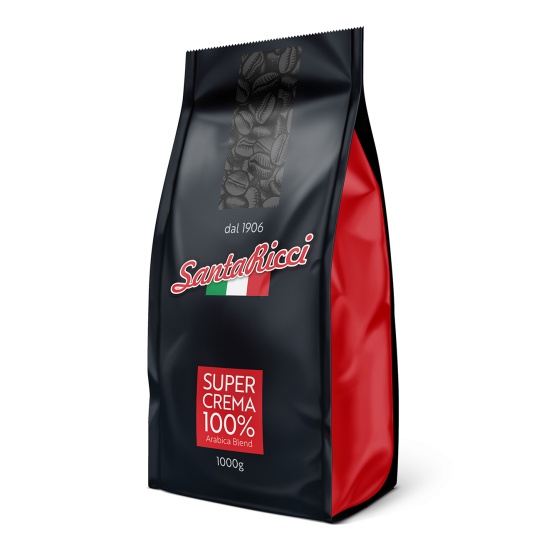 Кофе в зернах Santa Ricci SUPER CREMA 1 кг — купить в интернет-магазине ...