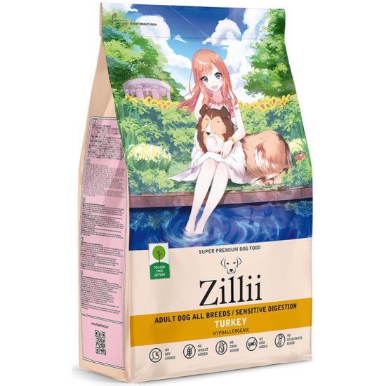 Корм сухой ZILLII Adult Dog Sensitive Digestion для взрослых собак с чувствительным пищеварением ...