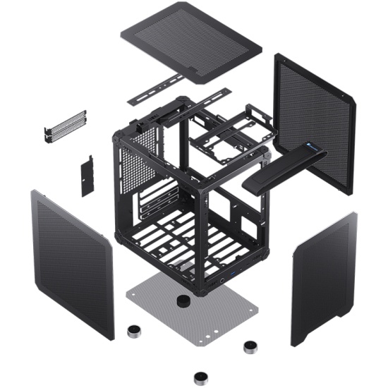 Корпус Jonsbo C6 Itx черный Jonsbo C6 Itx Black — купить по низкой цене