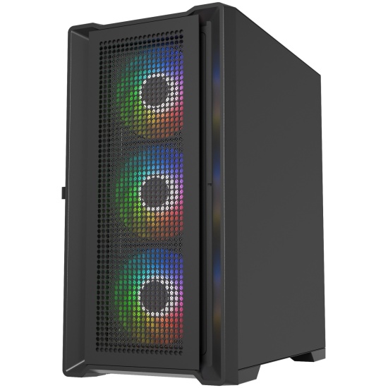 Корпус Powercase Alisio Micro X4B V2, черный (CAMCXB-A4) — купить по ...