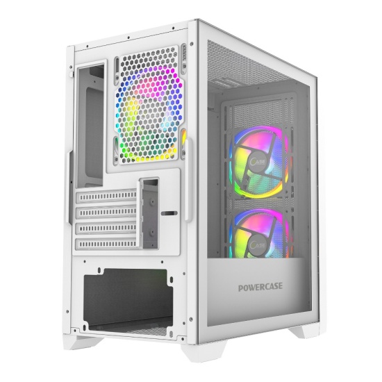 Корпус Powercase Alisio Micro Z3W ARGB, белый (CAMZW-A3) — купить по ...