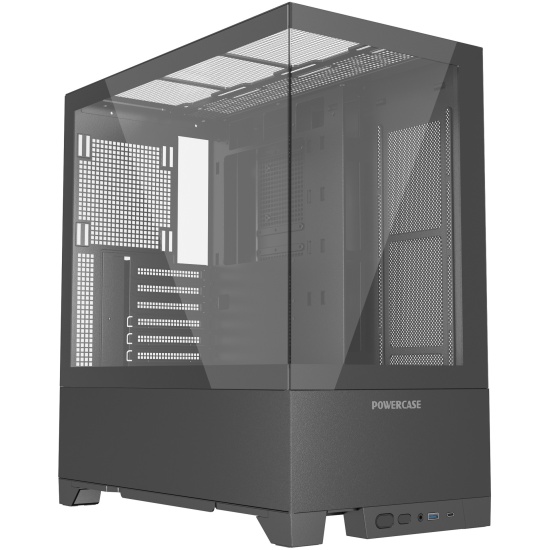 Корпус Powercase Vision Black V2, черный (CVBAV2-L0) — купить по низкой ...