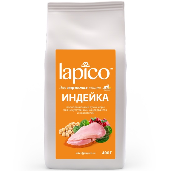 Корм сухой Lapico Advanced для кошек, полнорационный с индейкой, 2кг ...