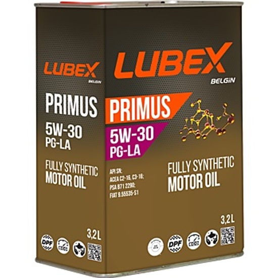 Моторное масло LUBEX PRIMUS PG-LA 5W-30 синтетическое 3.2 л — купить в ...