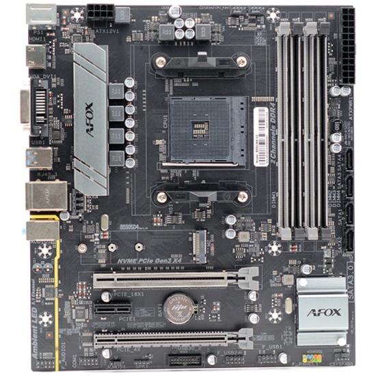 Материнская плата AFOX B550-MA-V2 (AM4, mATX) — купить по низкой цене в ...