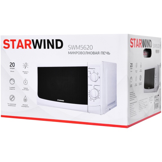 Микроволновая печь Starwind SWM5620 белый — купить по низкой цене в ...