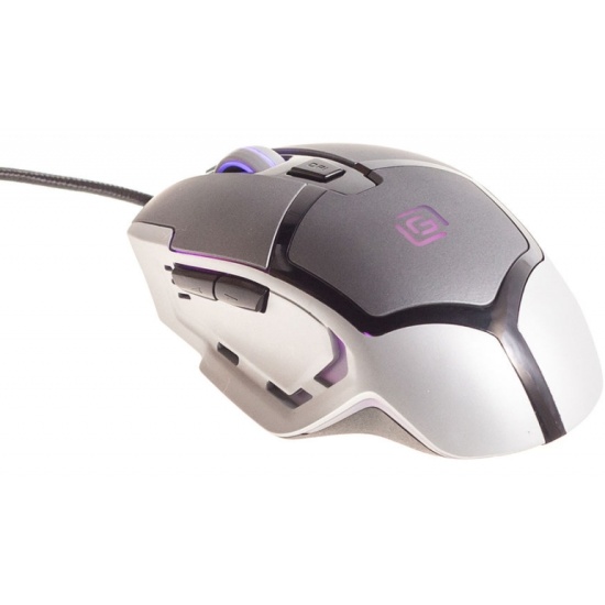Мышь Oklick 915G HELLWISH V2 черный/серебристый оптическая (2400dpi ...