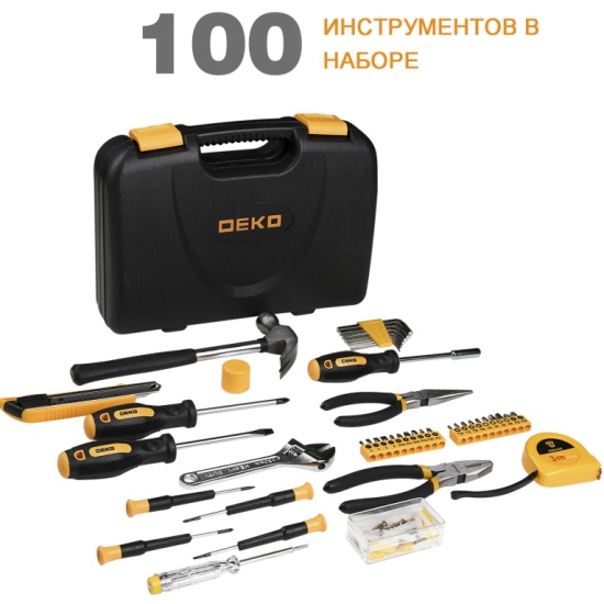 Набор инструментов DEKO TZ100, 100 предметов — купить в интернет ...
