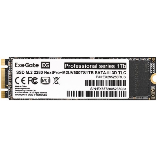 SSD диск ExeGate M.2 2280 1000Гб SATA (EX295280RUS) — купить по низкой ...