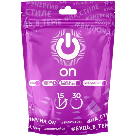 Презервативы ON super thin (12+3 шт.) - ультратонкие 4019514404569 ...