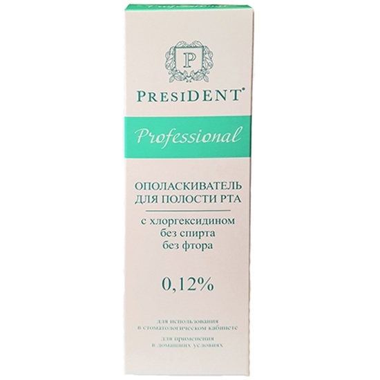 Ополаскиватель для полости рта PRESIDENT professional (хлоргексидин 0 ...