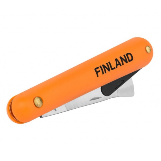 Нож прививочный Finland с язычком для отгиба коры и прямым лезвием из ...