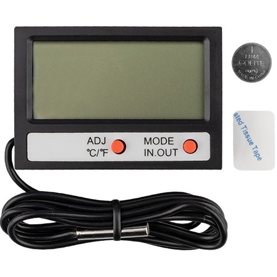 Термометр электронный REXANT комнатно-уличный с часами 70-0505 — купить по низкой цене в ...