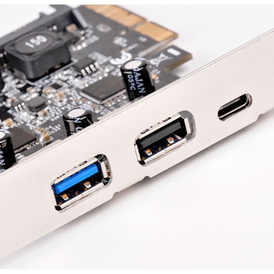 Карта расширения PCIe SilverStone ECU05 (SST-ECU05) 2x USB3.0 TypeA, USB3.1 TypeC ...