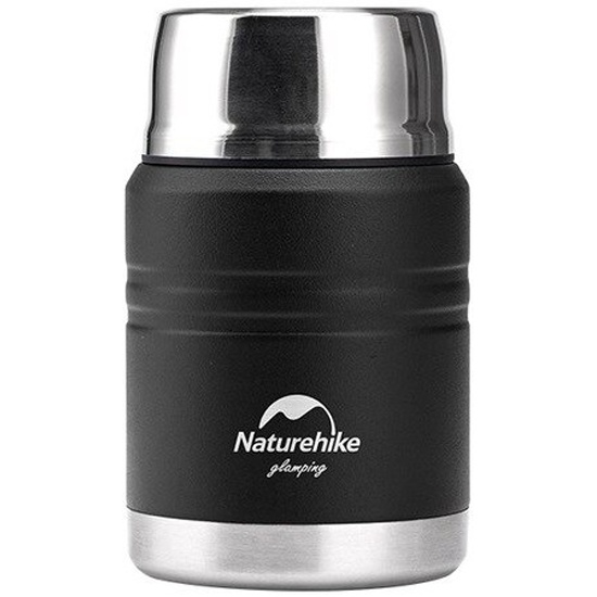 Термос Naturehike NH20SJ041 500мл с широким горлом, для еды, черный ...