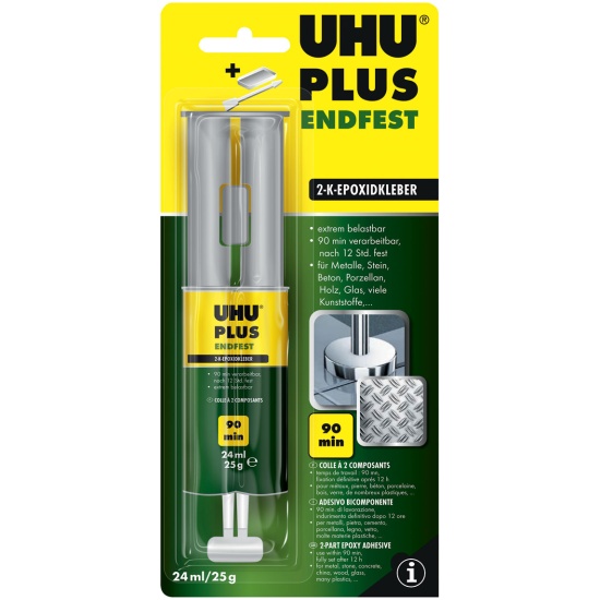 Купить Клей эпоксидный UHU Plus EndFest, 25 г, двухкомпонентный, в ...