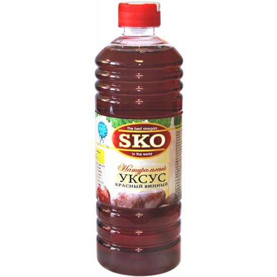 Уксус SKO натуральный красный винный 500 мл (пластик) — купить в ...