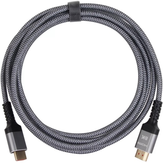 Купить vCOM Кабель HDMI 19M/M,ver. 2.1 8KX60Hz (Econom) оплетка 2m ...